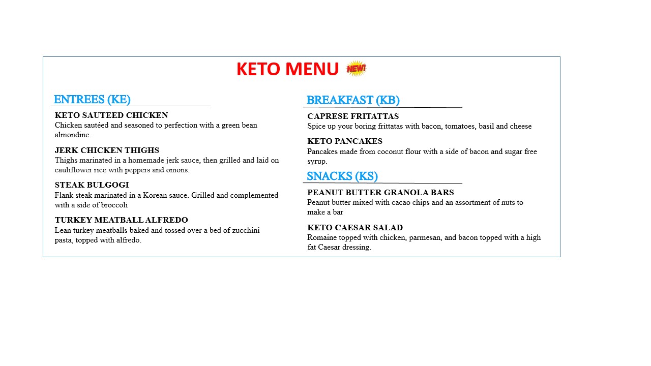 Healthy Meals for Pickup or Delivery